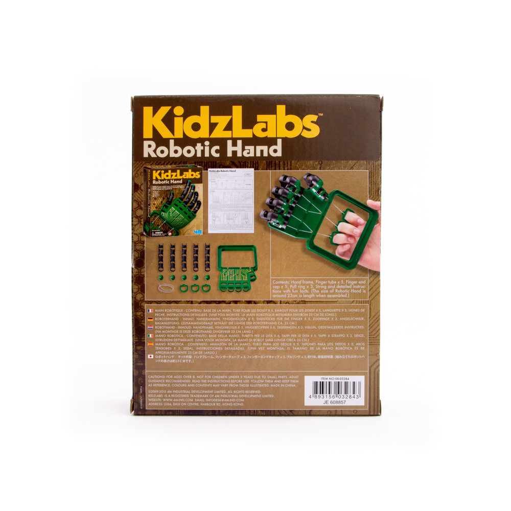 Buy 4M Kidzlabs Robotic Hand Kit - DIY Mechanical Robot Science - STEM ...