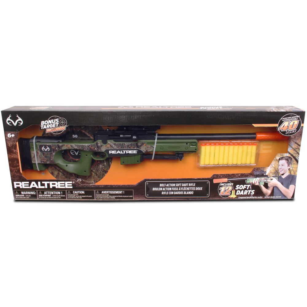 Buy NKOK RealTree? Bolt Action Soft Dart Rifle w/ 12 Soft Darts | Toys"R"Us
