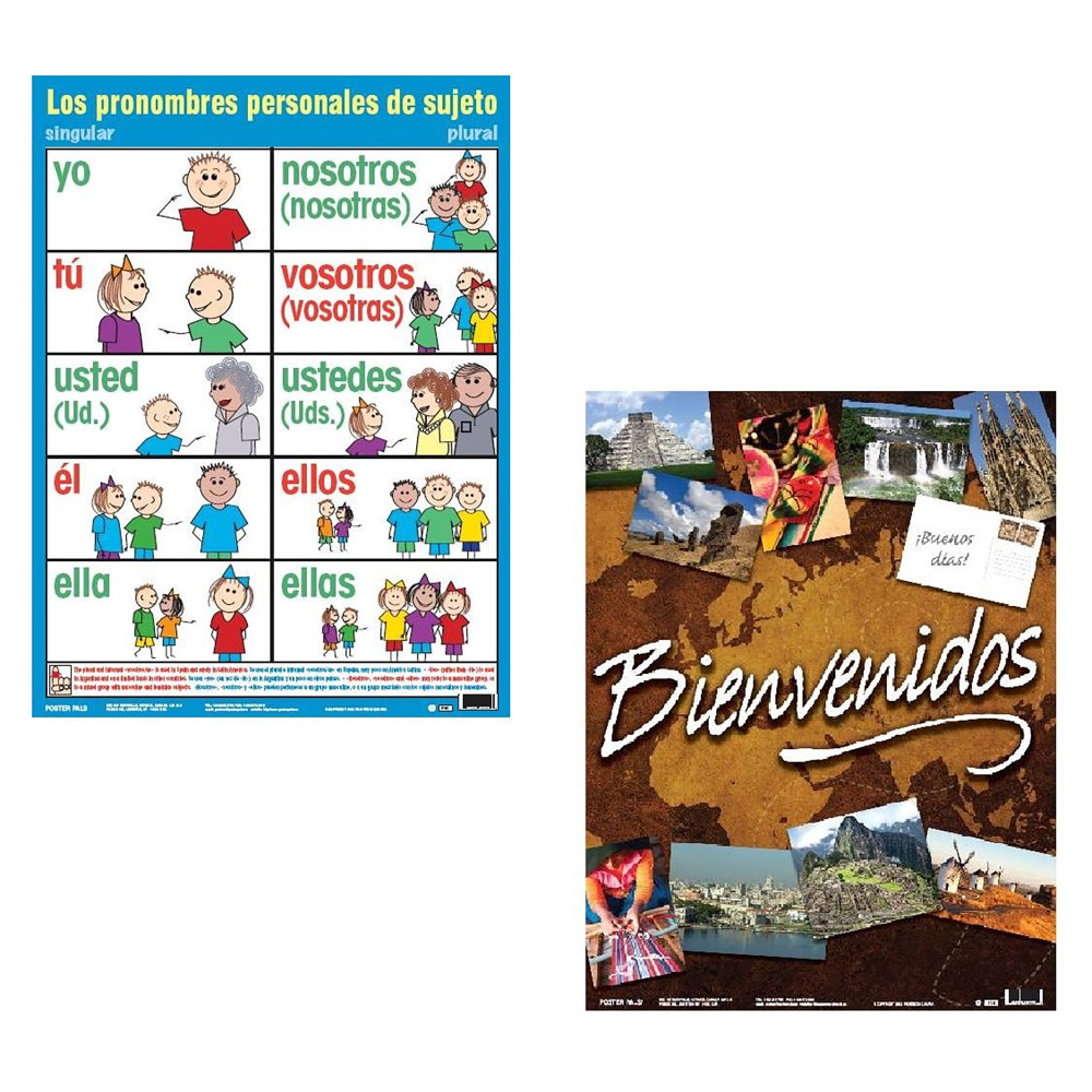 Buy Poster Pals Spanish Educational & Language Teaching basic Posters ...