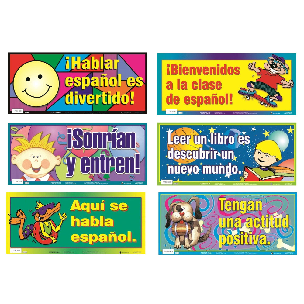 Buy Poster Pals Spanish Educational & Language Variety Teaching Posters ...