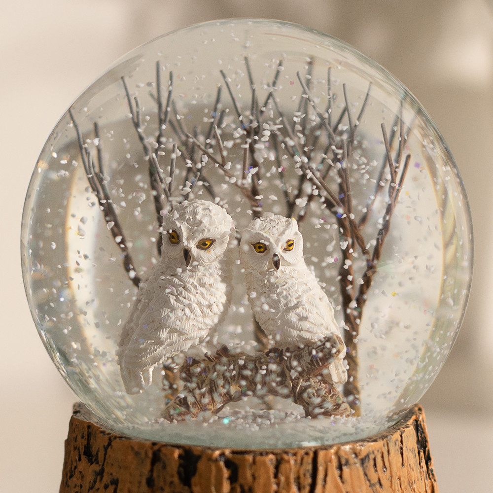 Buy Ashfield & Harkness Snowy Owls Decorative Snow Globe | Toys"R"Us