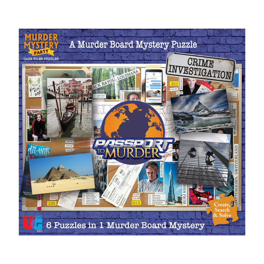 Buy Murder Mystery Party Case Files Puzzles - Passport to Murder: 1000 ...